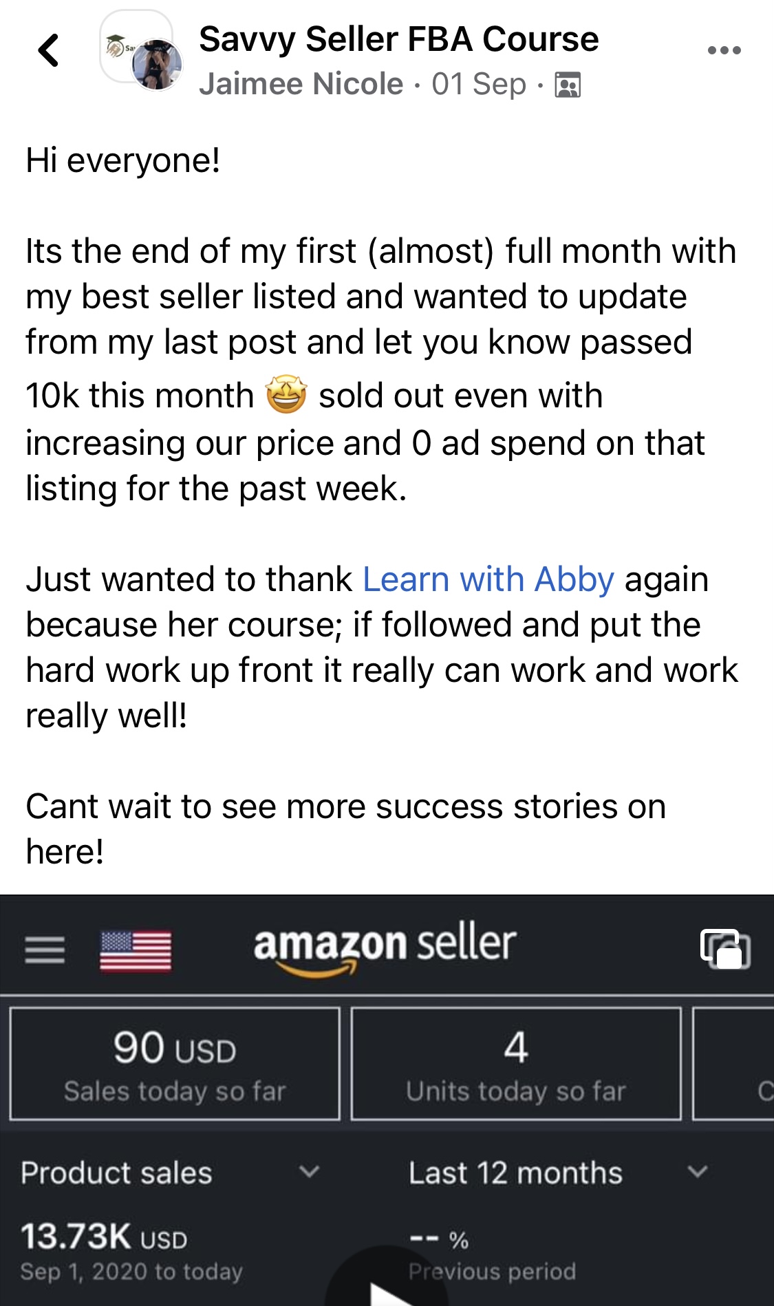 Savvy Seller FBA Program 2.0 - Learn With Abby